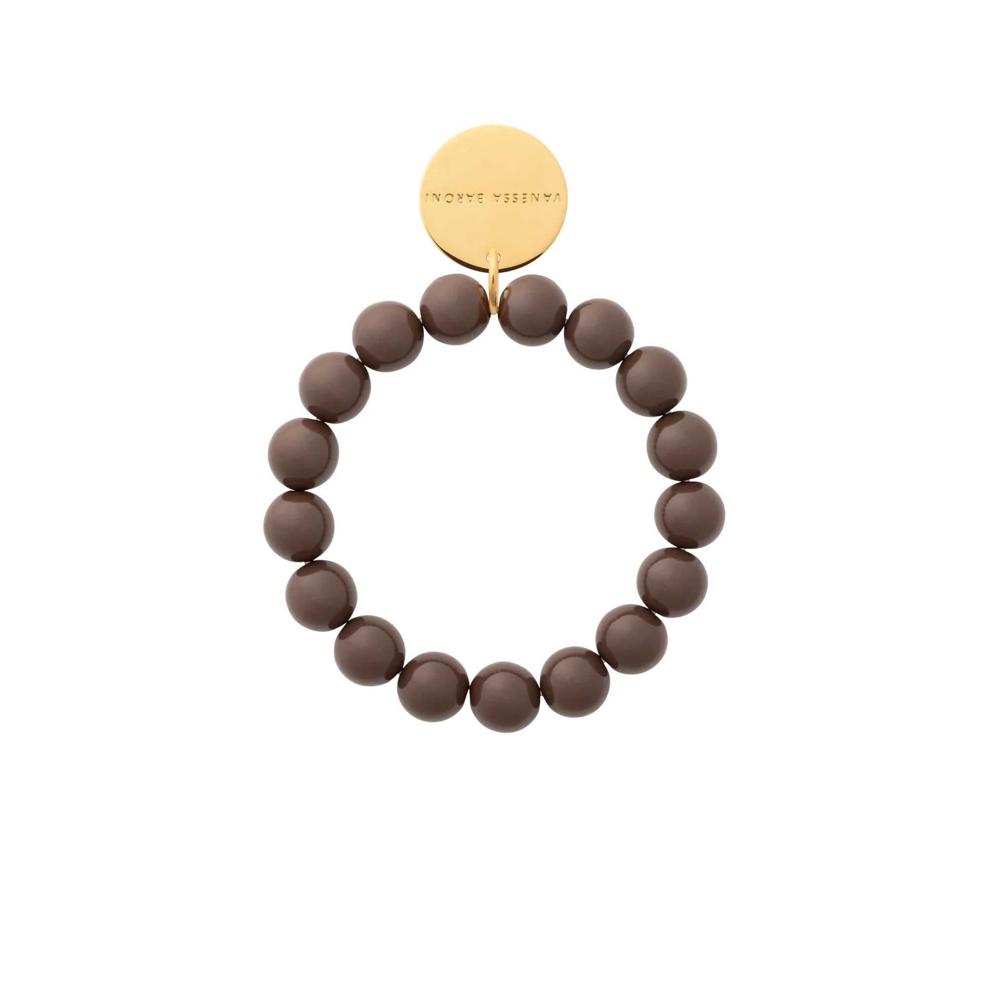 Bracelet Vanessa Baroni - Mini Beads Flex Chocolate Brown | Memento Mori